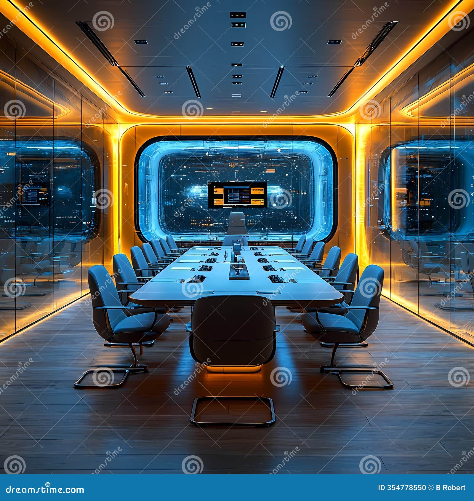 The Virtual Boardroom: Where Ideas Meet Innovation Stock Illustration ...