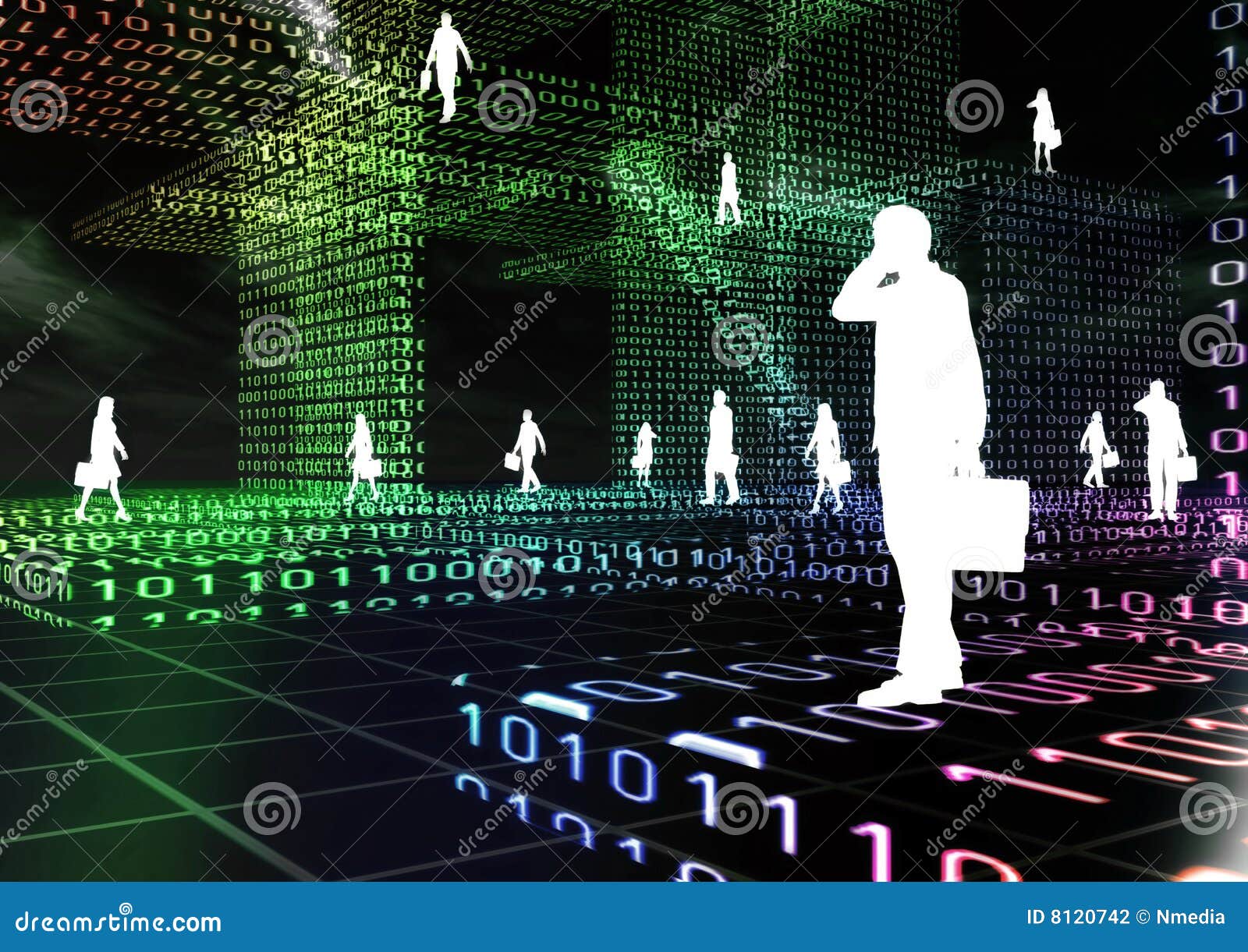 Virtual Business 01 stock illustration. Illustration of activity - 8120742