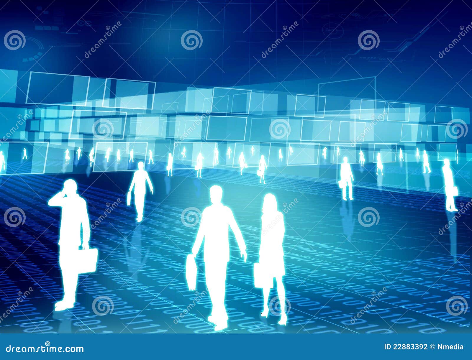 Virtual Business stock illustration. Illustration of technology - 22883392