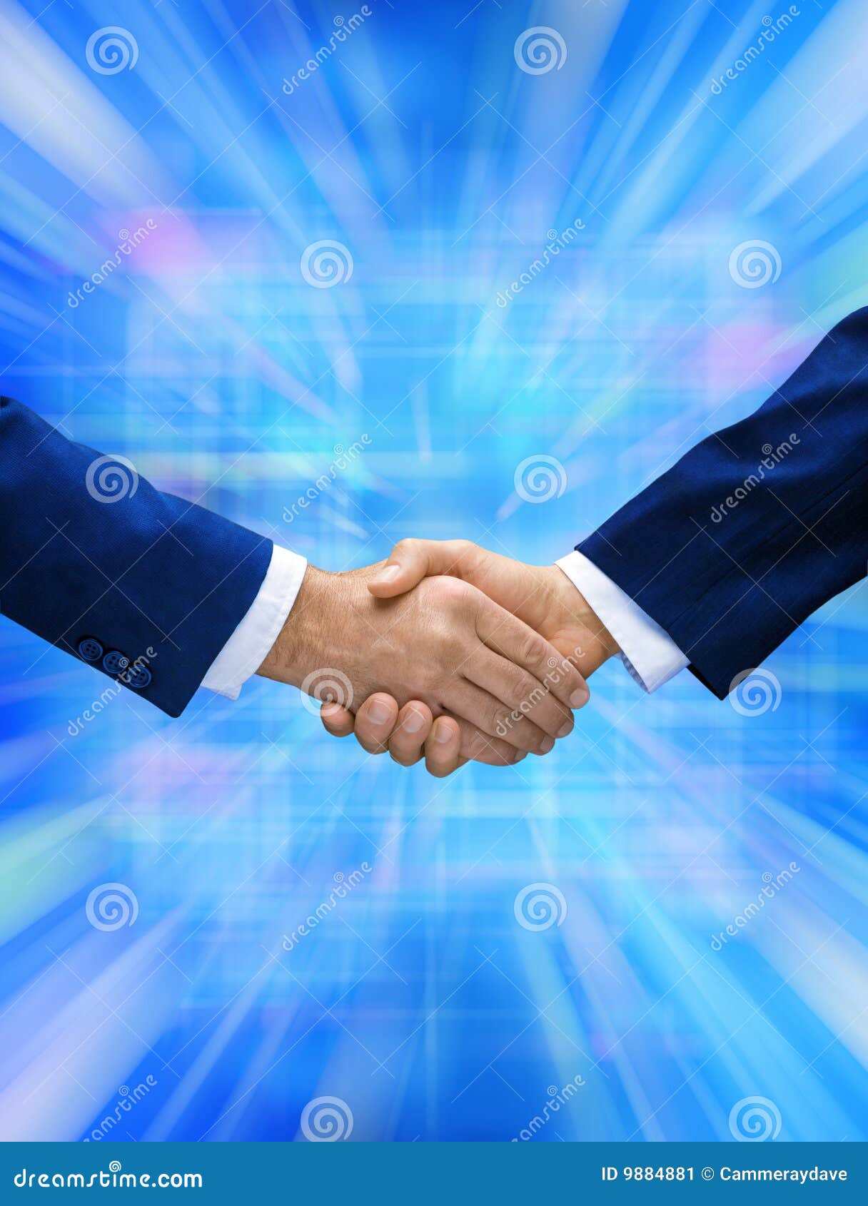 Virtual Business Handshake stock image. Image of electronic - 9884881