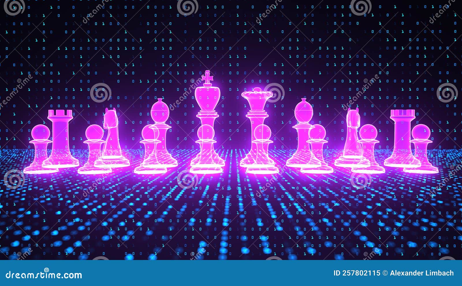 Virtual chess stock illustration. Illustration of figure - 257802115