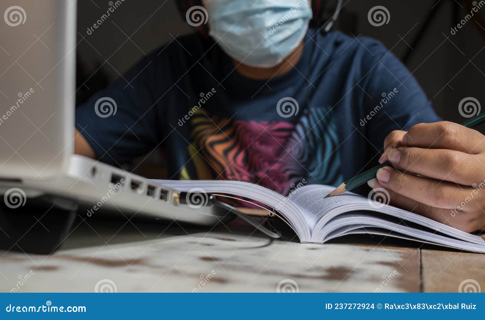 Virtual Classes during Social Confinement Stock Photo - Image of ...