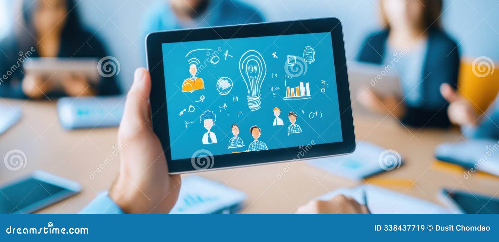 Virtual Classroom with Students Engaged in Learning through Technology ...