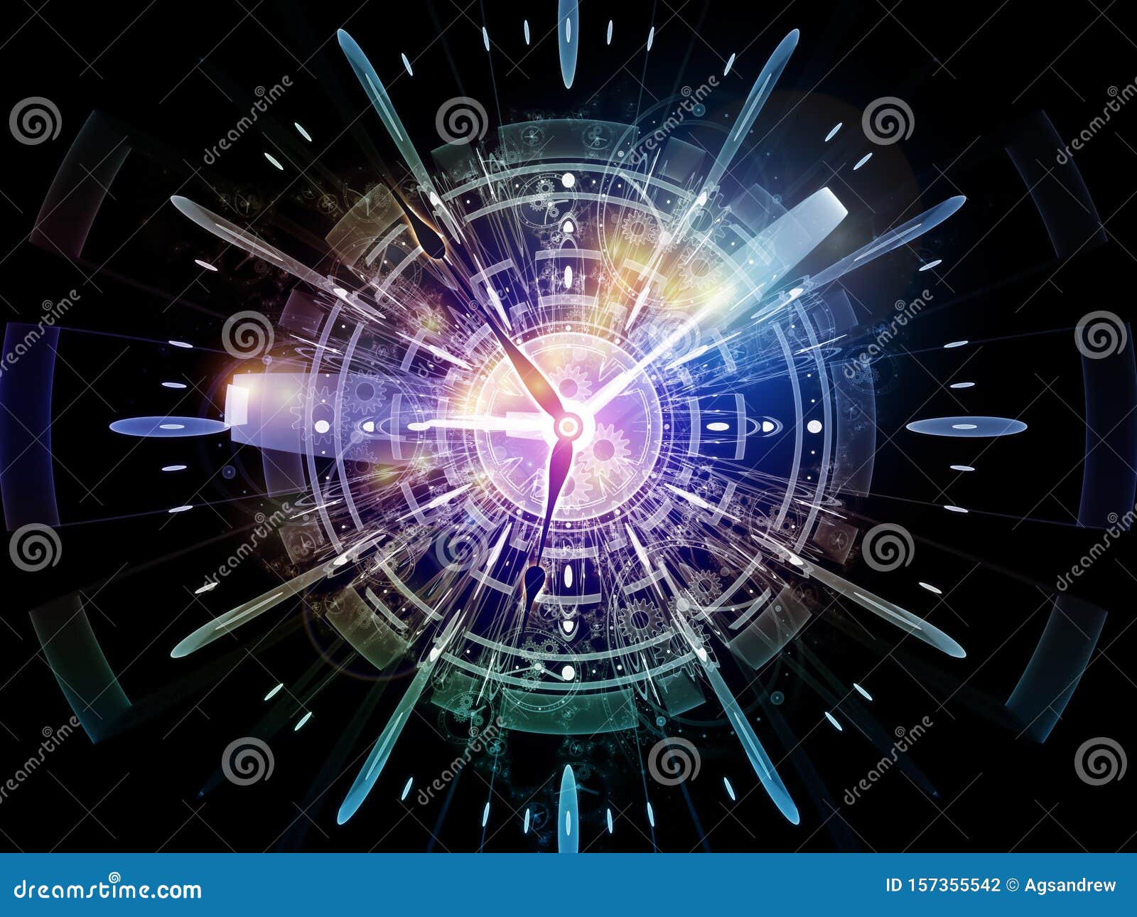 Inner Life of Temporal Realm Stock Illustration - Illustration of ...