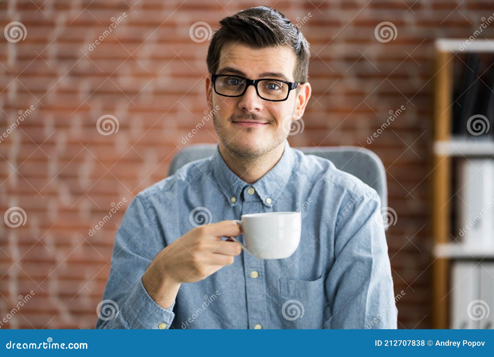 Virtual Coffee Break Online Stock Photo - Image of screen, business ...