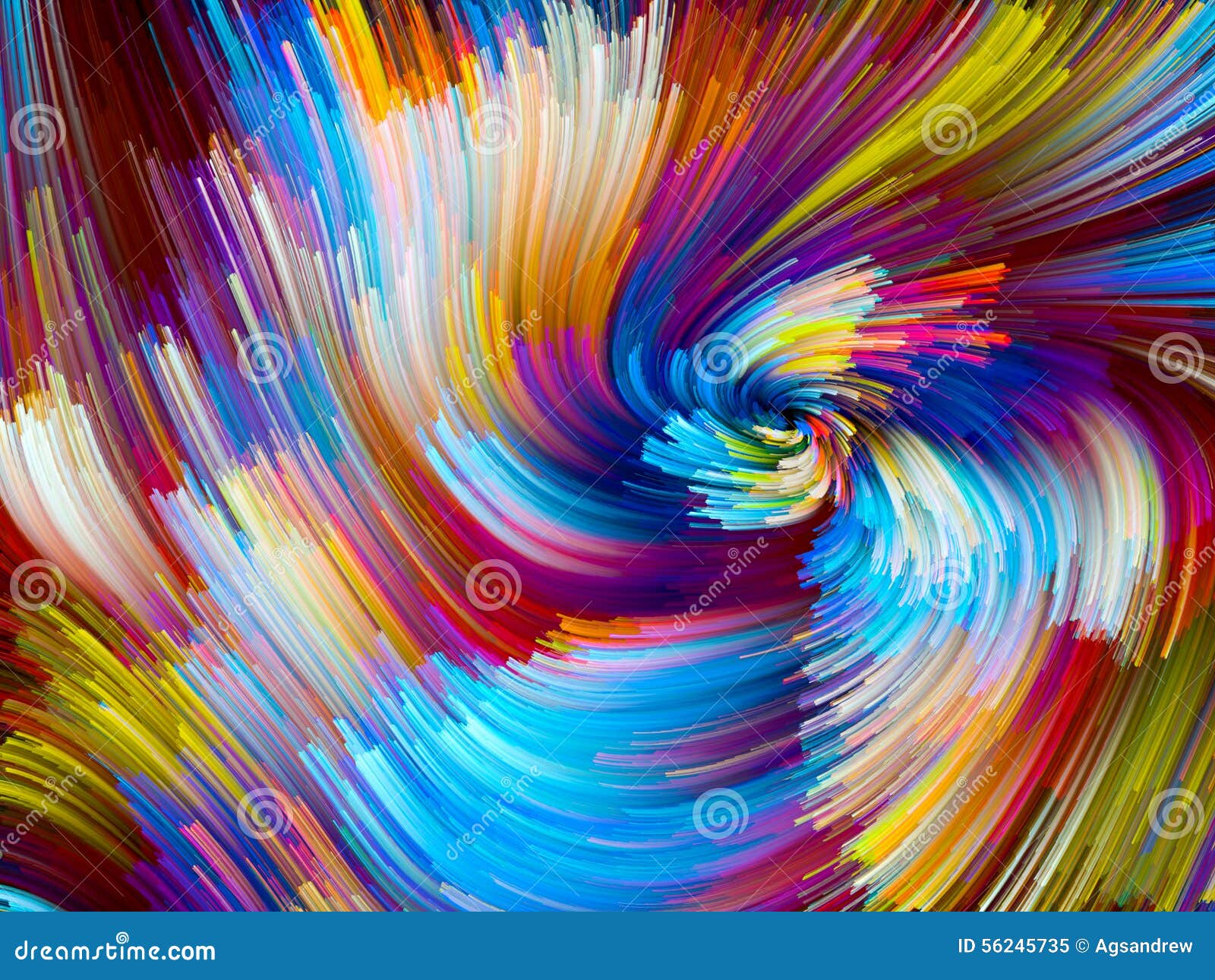 Virtual Color Vortex stock image. Image of composition - 56245735