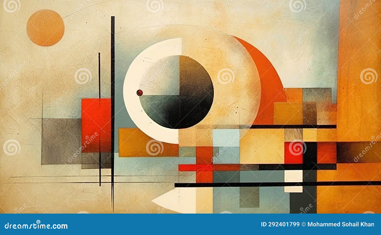 Virtual Colorful Abstract Art Theme of Minimalistic Modern Contemporary ...