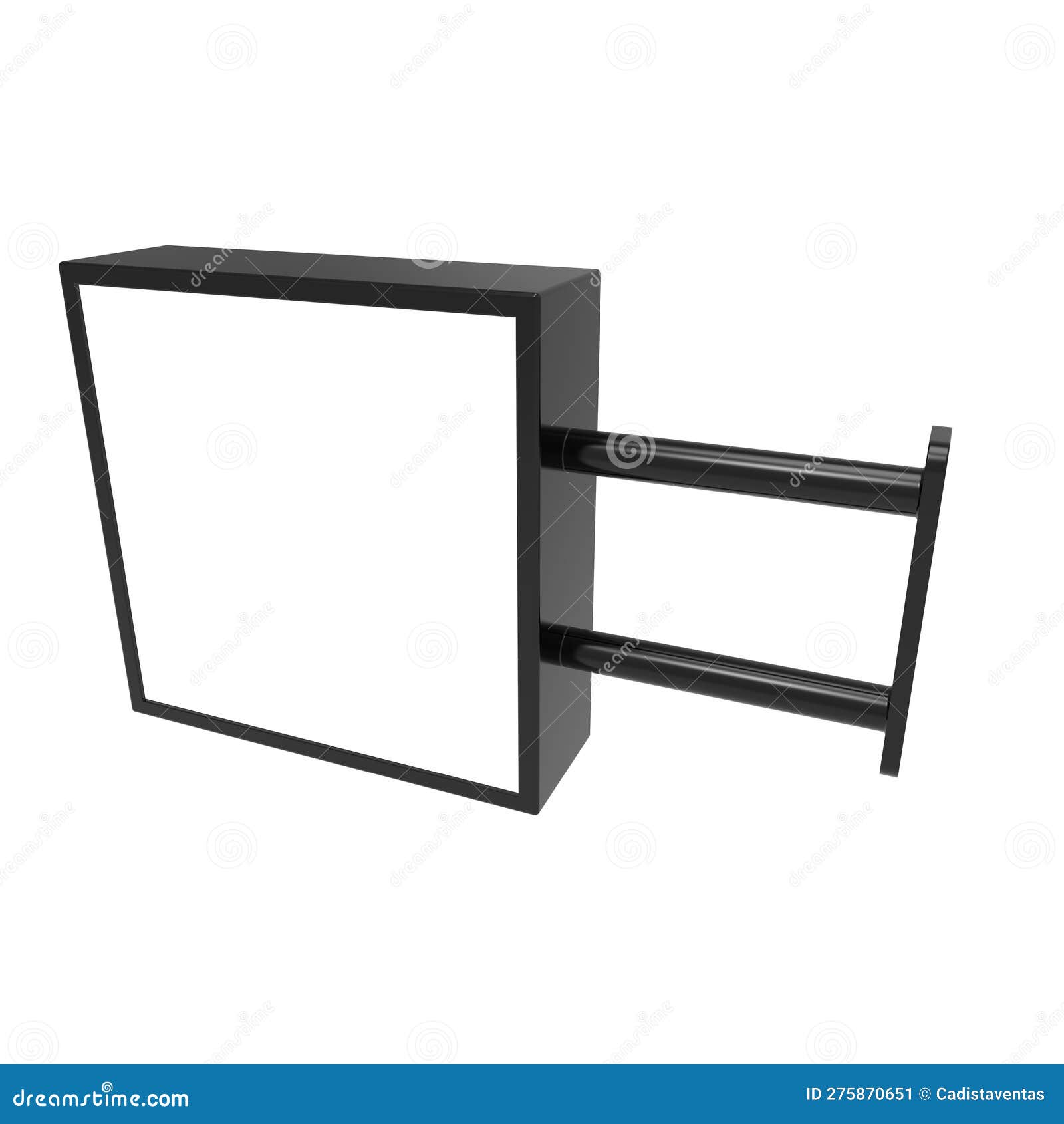 Computer-generated Digital Billboards in Rendered 3D Backdrop Stock ...