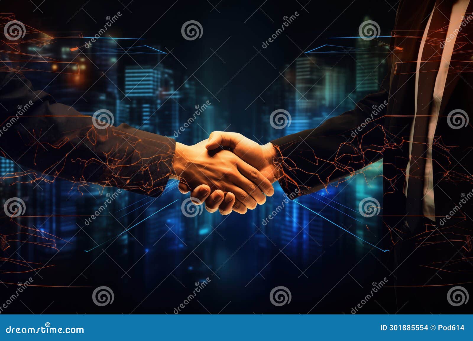 Finalizing Commitment Businessmans Signature On Contract Denotes Formal ...