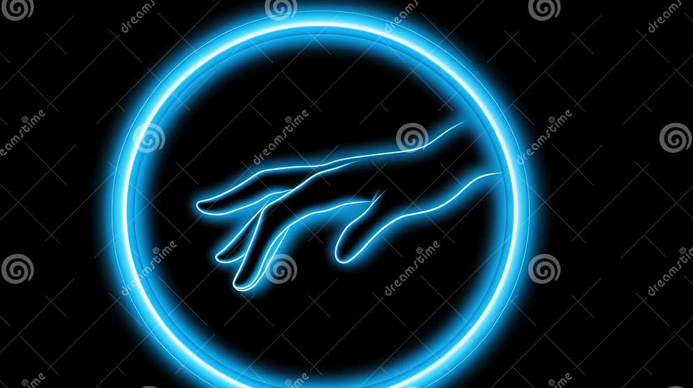 A Virtual Computer Screen Displaying a Digital HUD Interface, with a ...