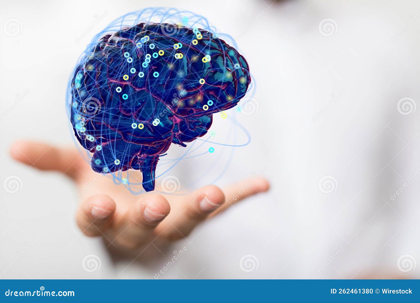 Virtual Concept of an Artificial Intelligence Stock Photo - Image of ...