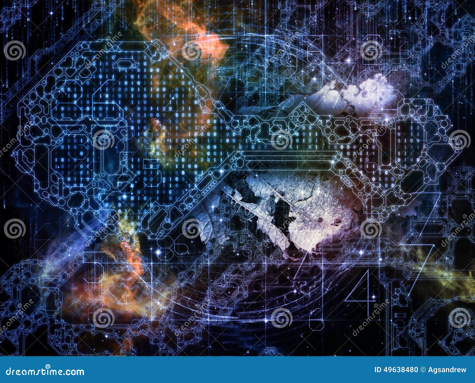 Virtual Connection stock illustration. Illustration of logic - 49638480