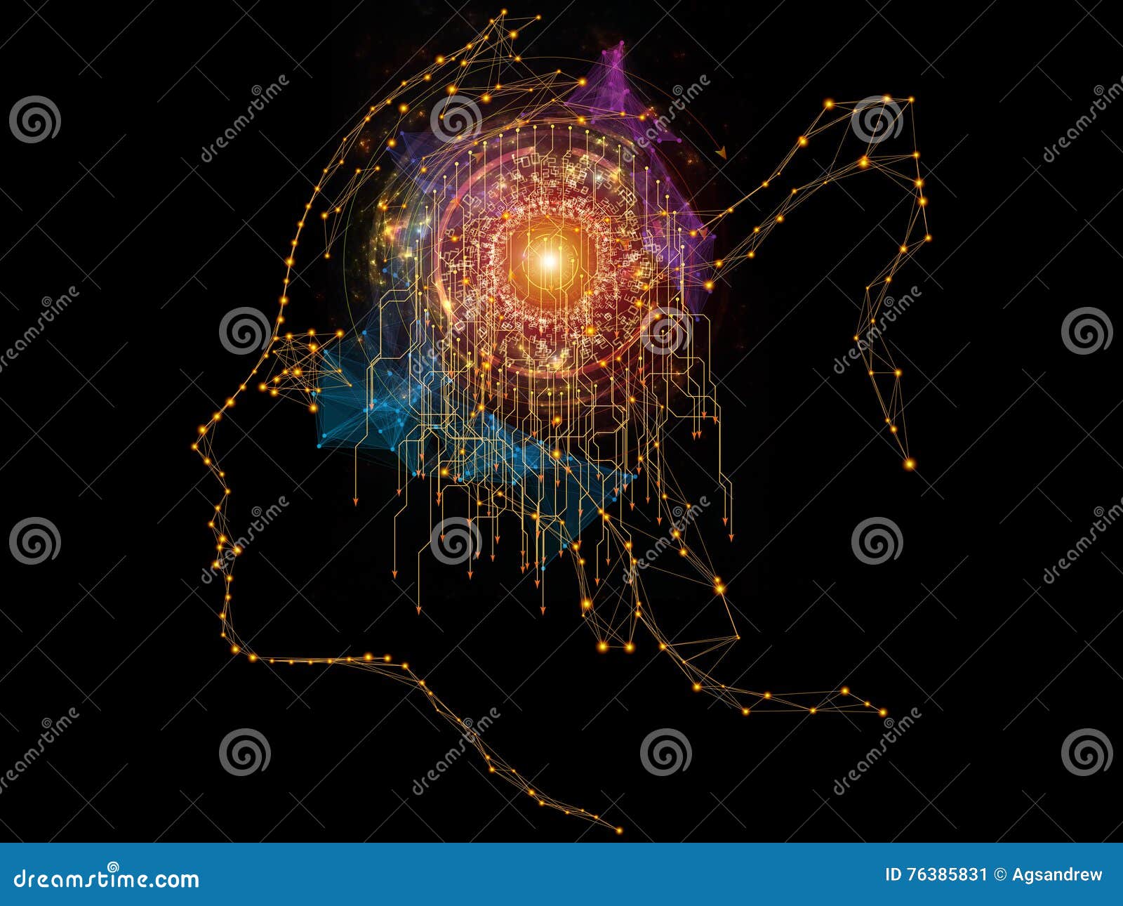 Virtual Connectivity stock illustration. Illustration of data - 76385831