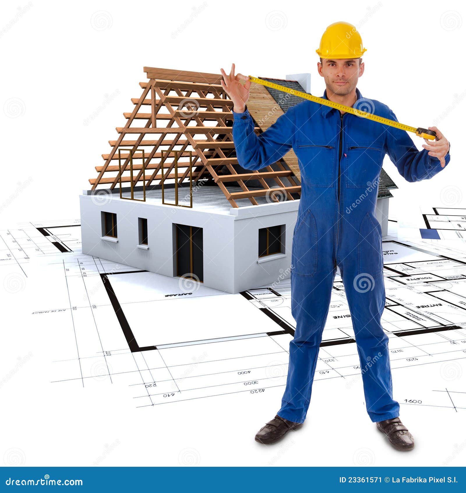 Virtual construction stock image. Image of tape, roof - 23361571