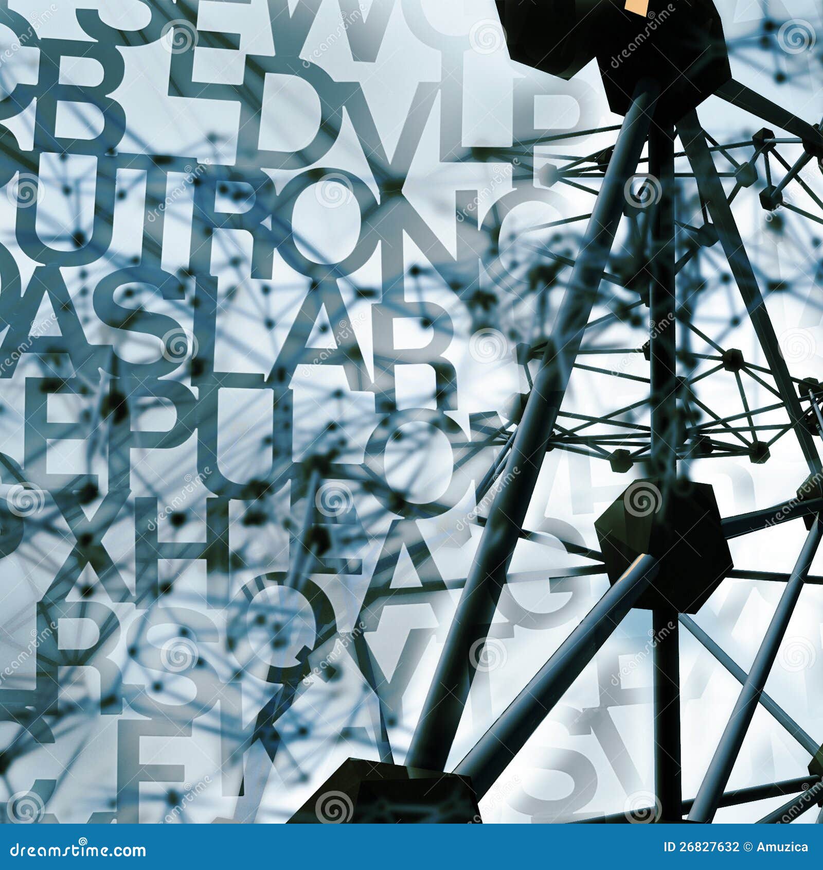 Virtual Construction Background Stock Illustration - Illustration of ...