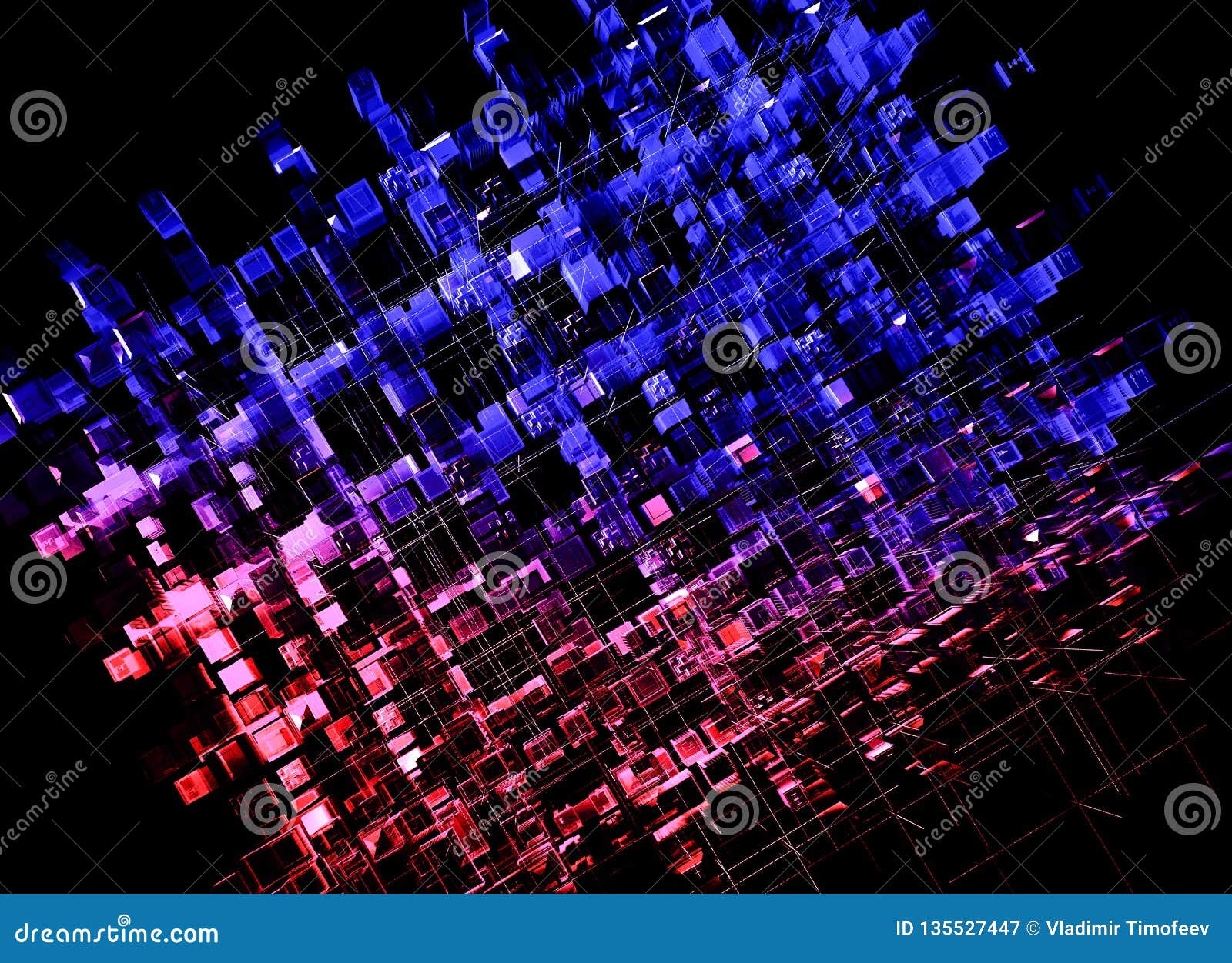Virtual Construction Series. Backdrop Composed of Rectangular Design ...
