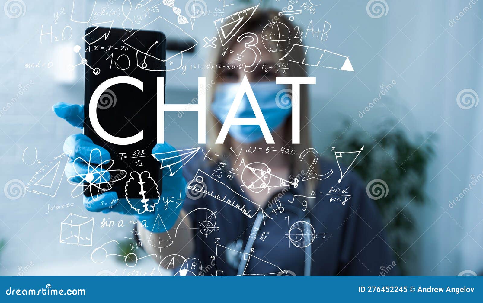 Virtual Creative Artificial Intelligence Hologram with Formulas ...