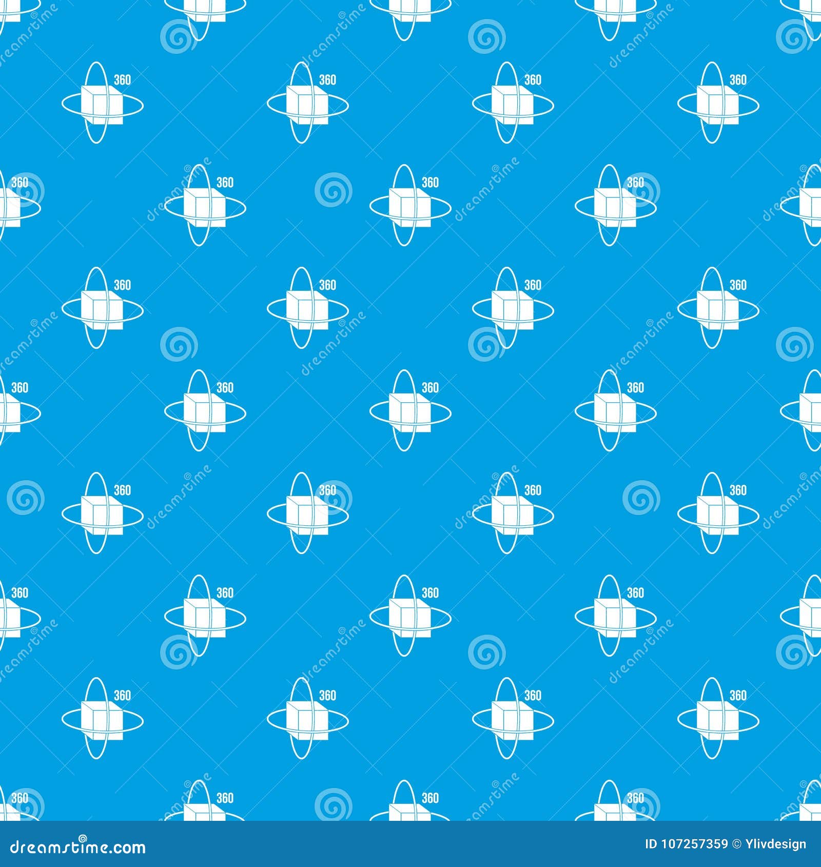 Virtual Cube Pattern Seamless Blue Stock Vector - Illustration of block ...