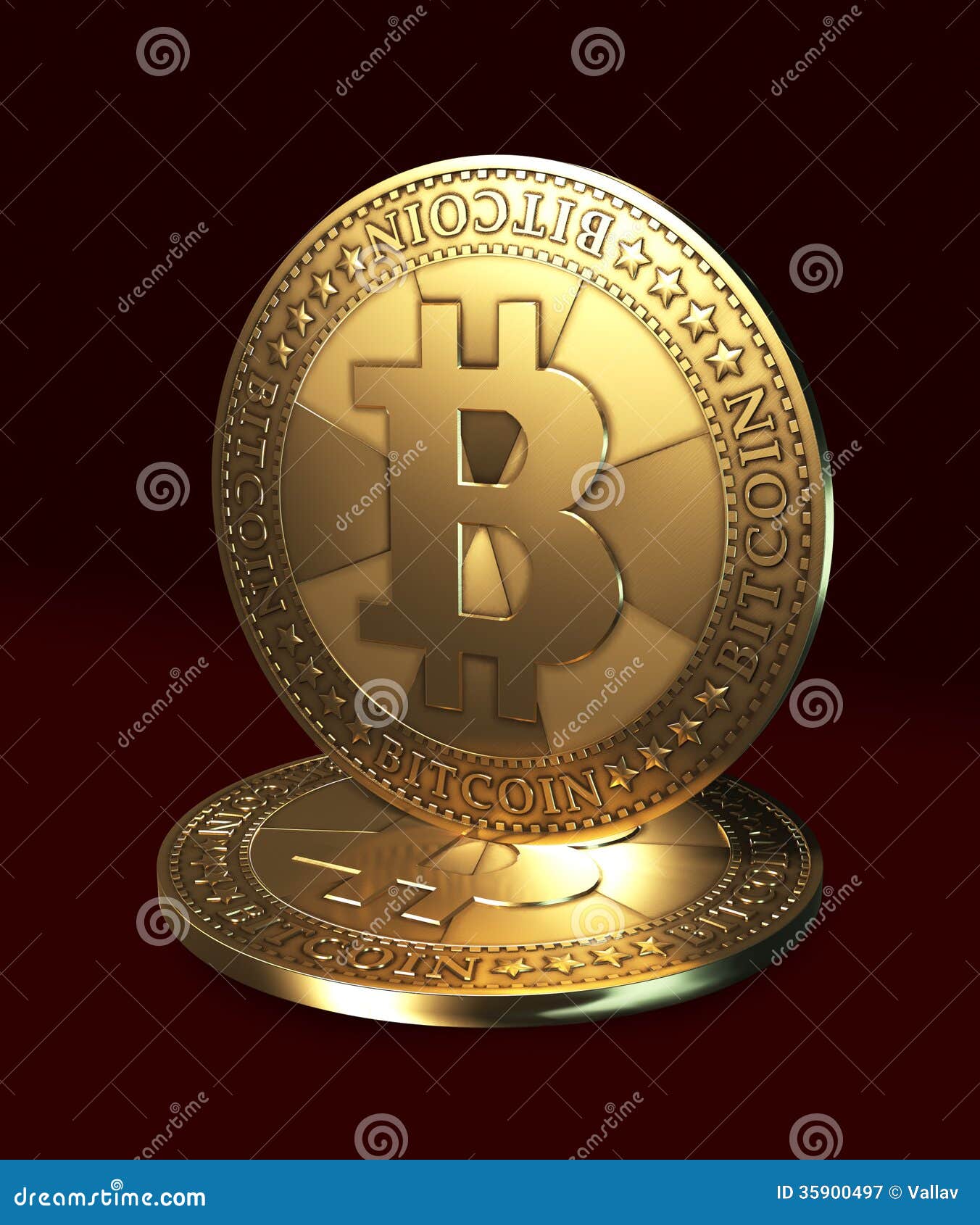 Virtual currency - bitcoin stock illustration. Illustration of bitcoin ...