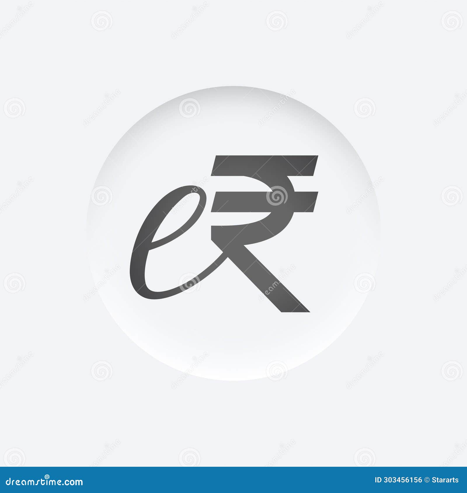 Virtual Currency E-rupi Symbol Background for Secure Payment Stock ...