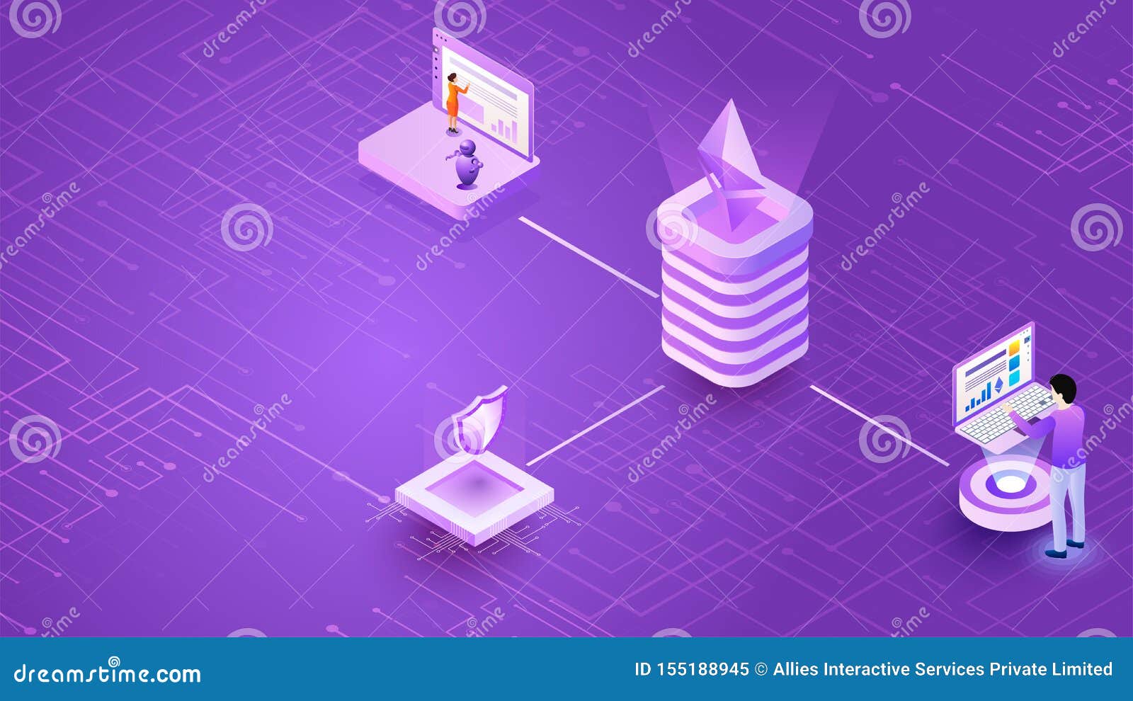 Virtual Currency Exchange Platform Concept Based Isometric Design ...