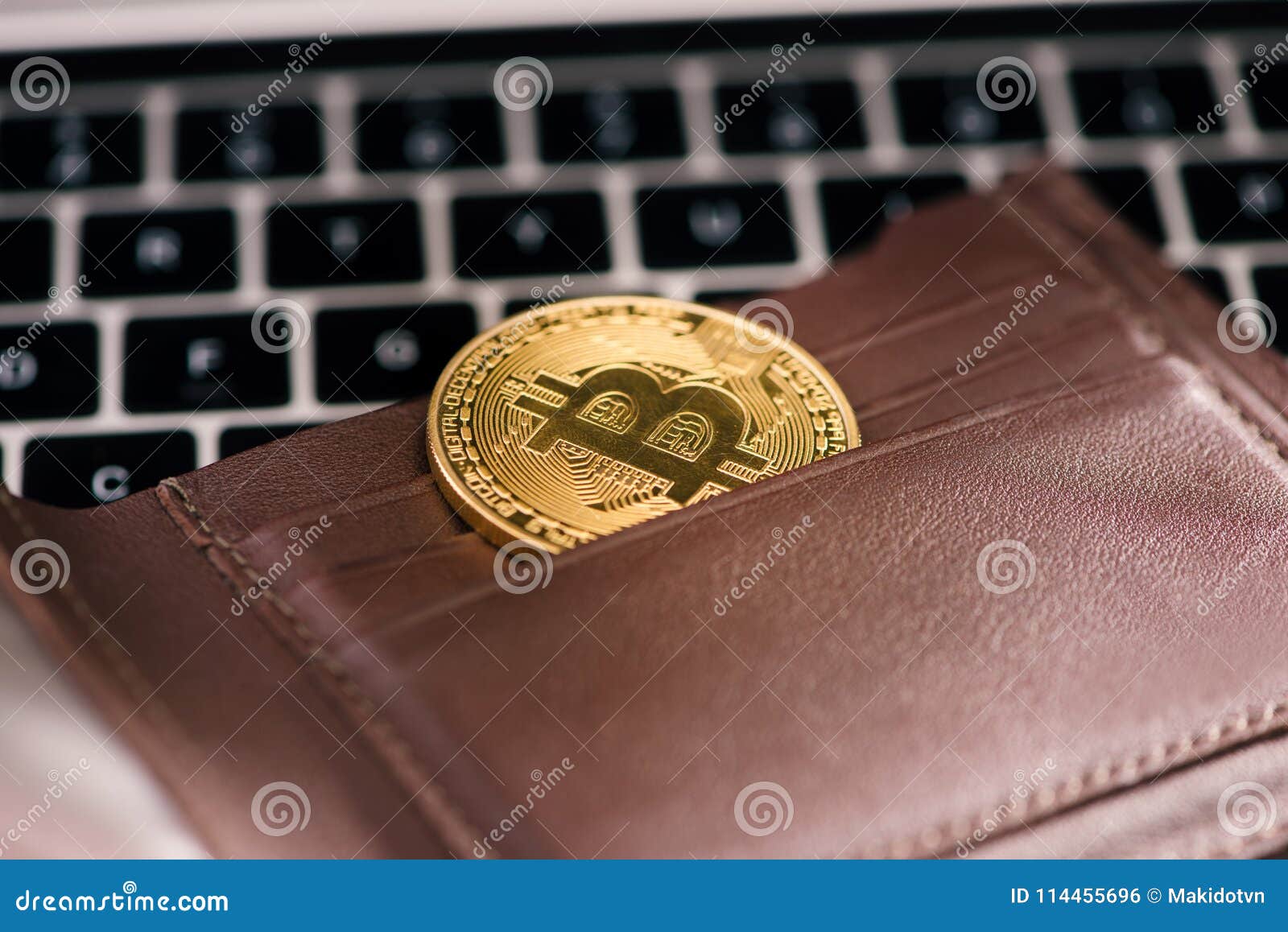 Virtual Currency Wallet. Bitcoin Gold Coin. Cryptocurrency Concept ... Virtual Currency Wallet. Bitcoin Gold Coin. Cryptocurrency Concept ...