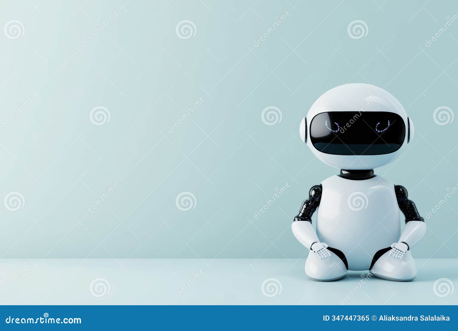 Virtual Customer Service, a Modern Chatbot in a Minimalist Setting, Set ...