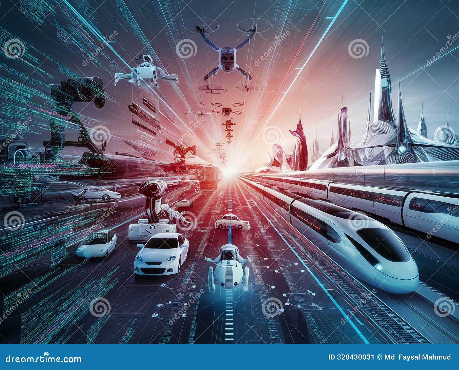 Technology Virtual Image Photo Background Stock Image - Image of ...