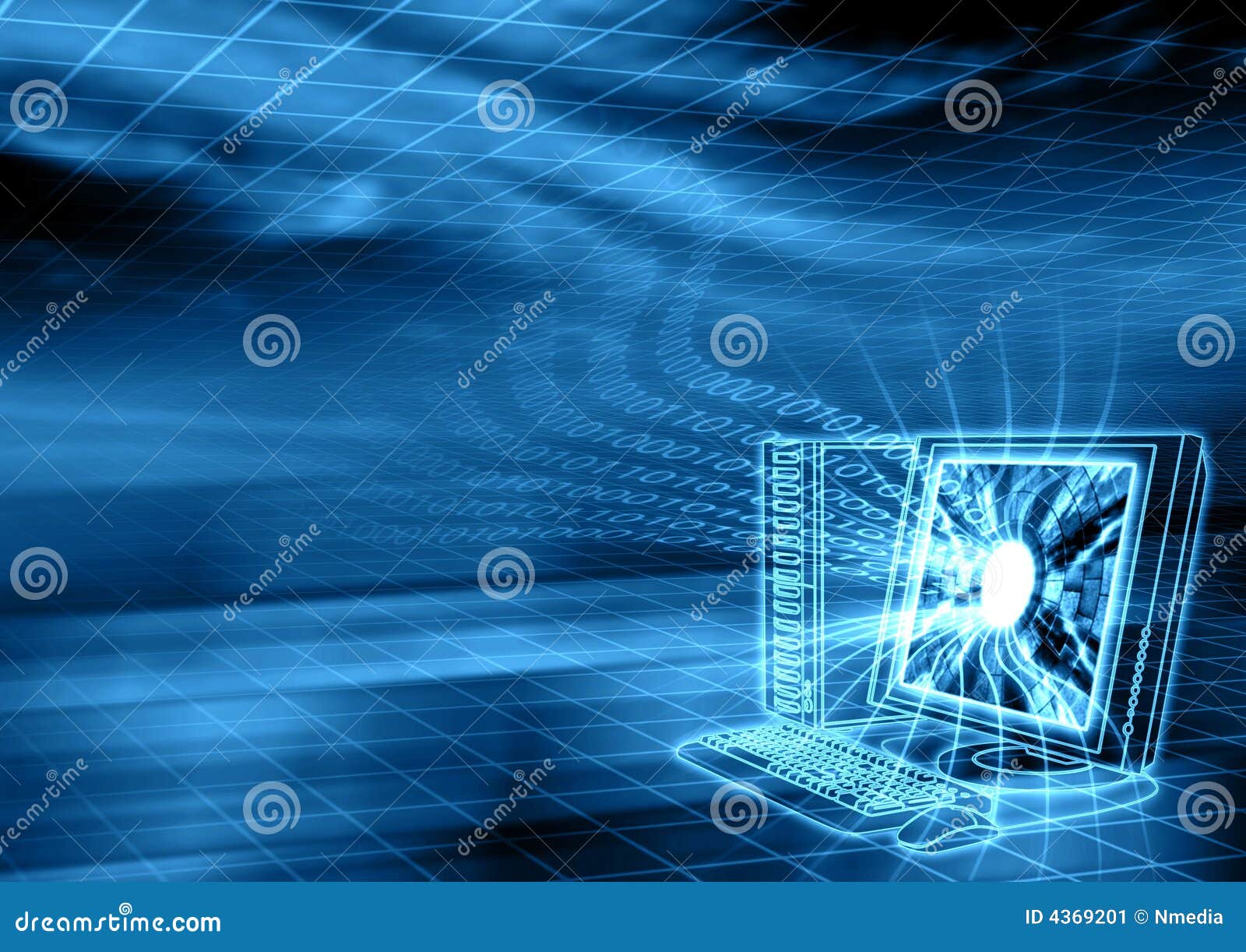 Virtual Digital Room Concept Stock Illustration - Illustration of ...