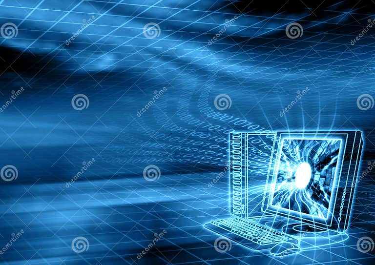 Virtual Digital Room Concept Stock Illustration - Illustration of ...