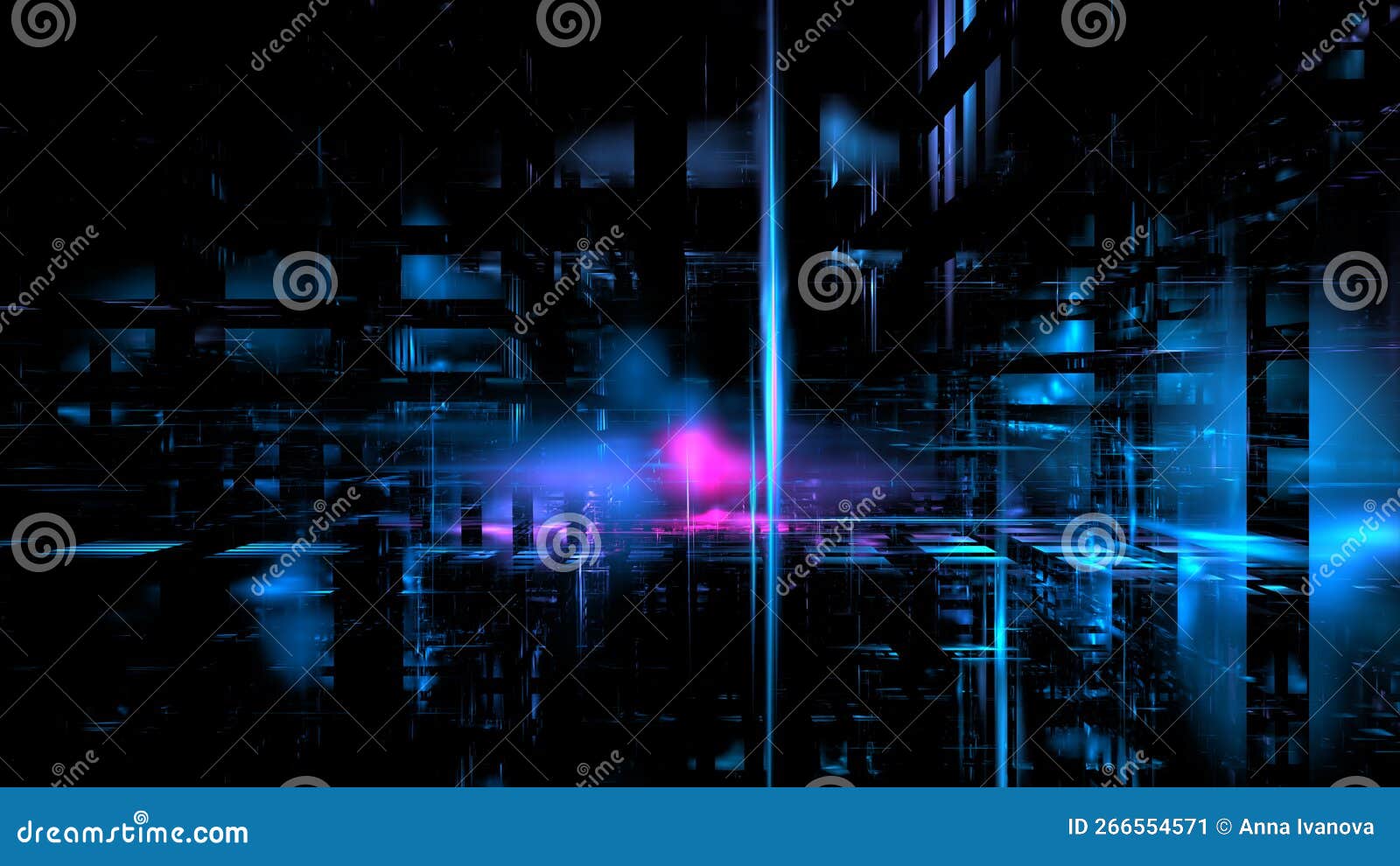 Virtual Digital Space, Data Center. Information Transfer, Digital ...