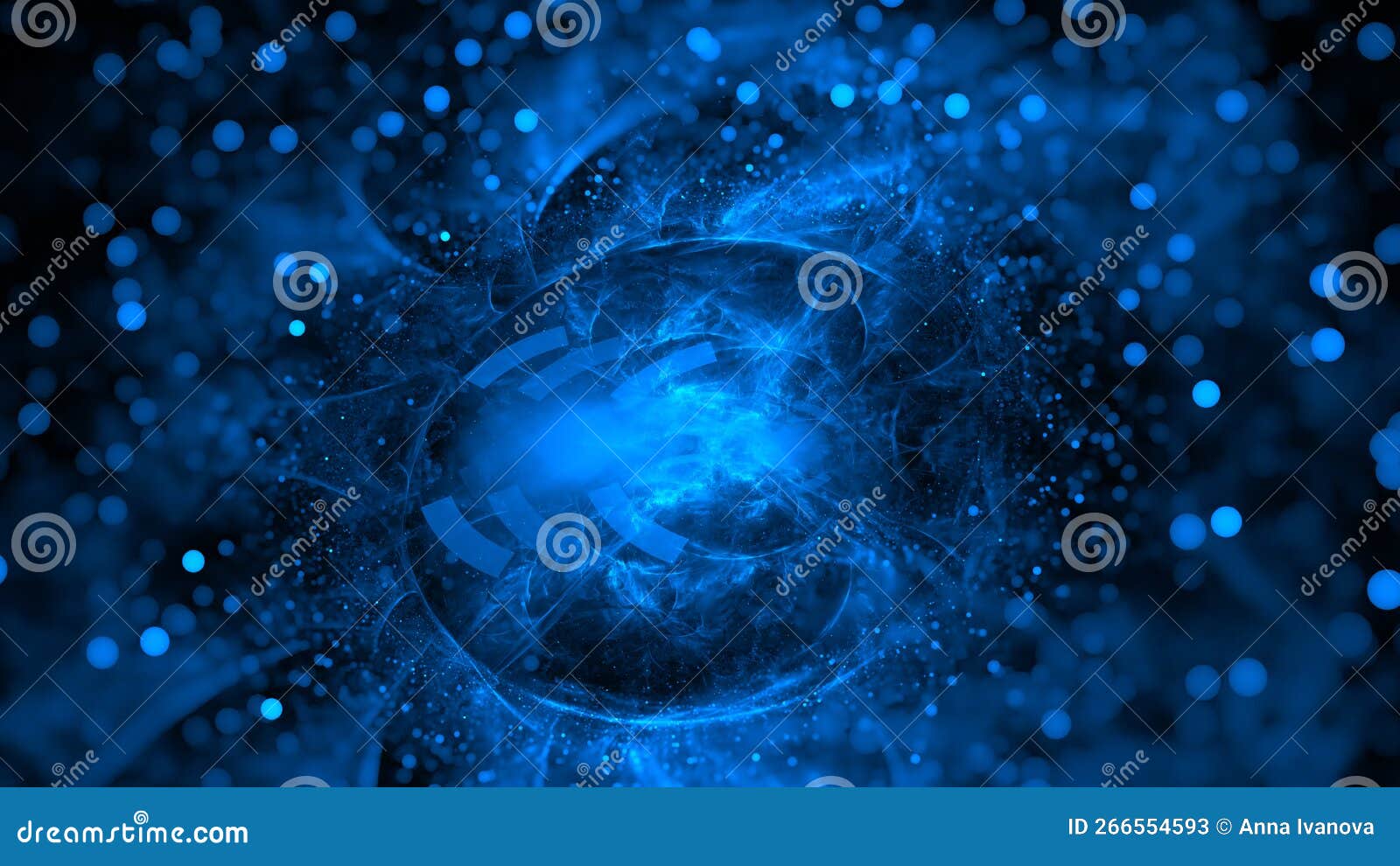 Virtual Digital Space, Data Center. Information Transfer, Digital ...