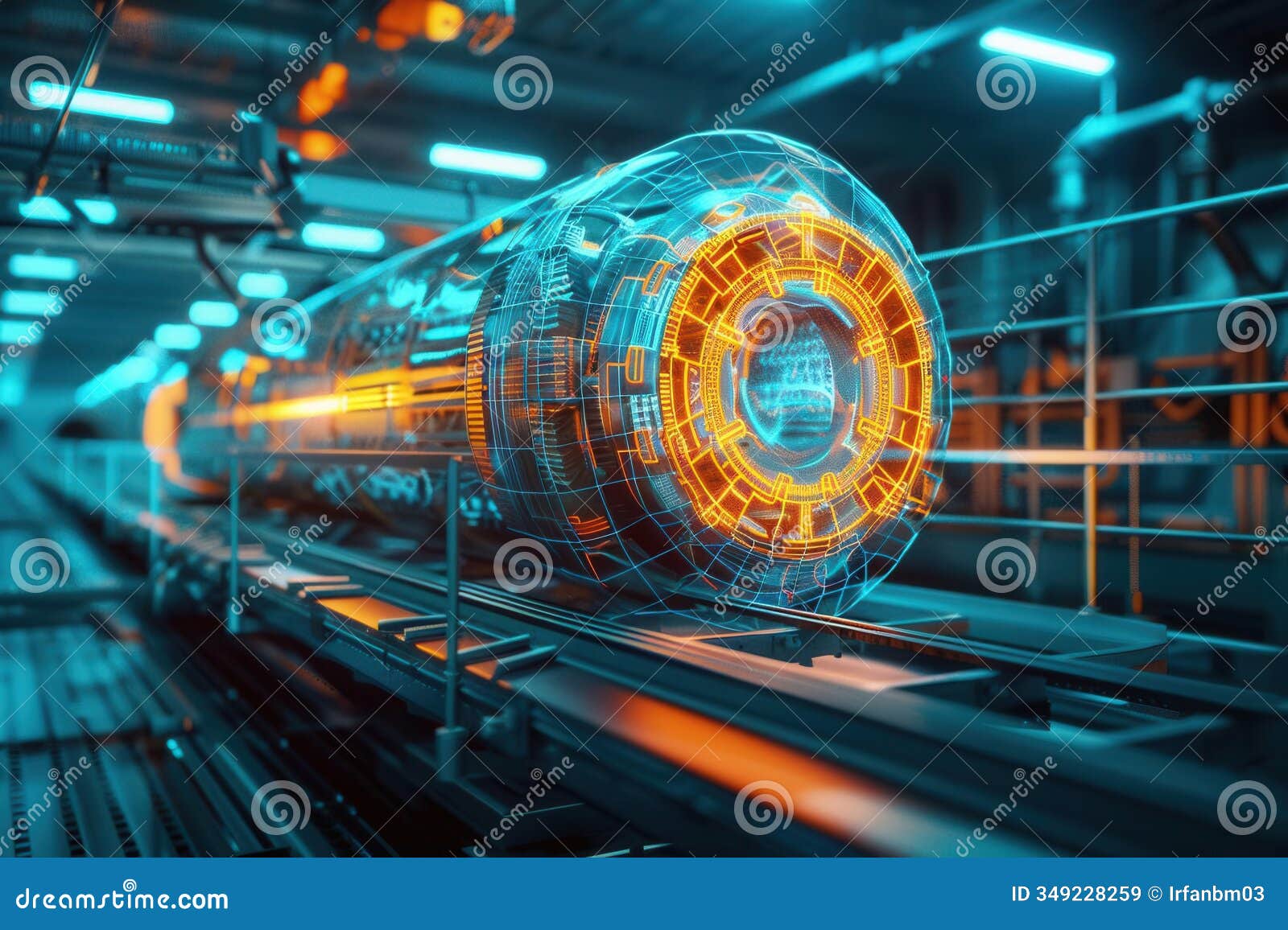 Virtual 7. Digital Twin Concept Stock Illustration - Illustration of ...