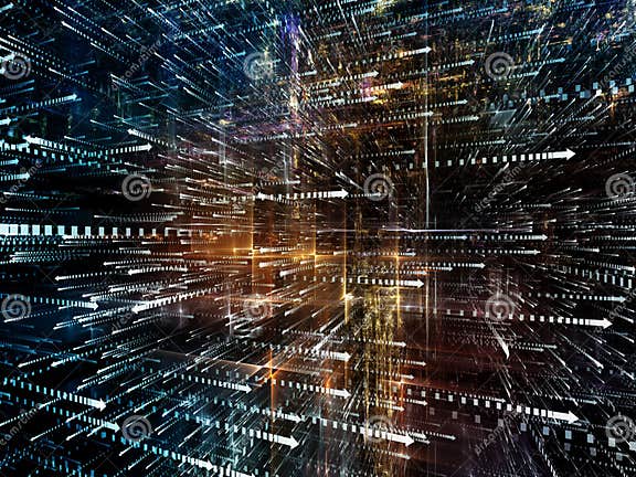 Virtual Digital World stock illustration. Illustration of ...