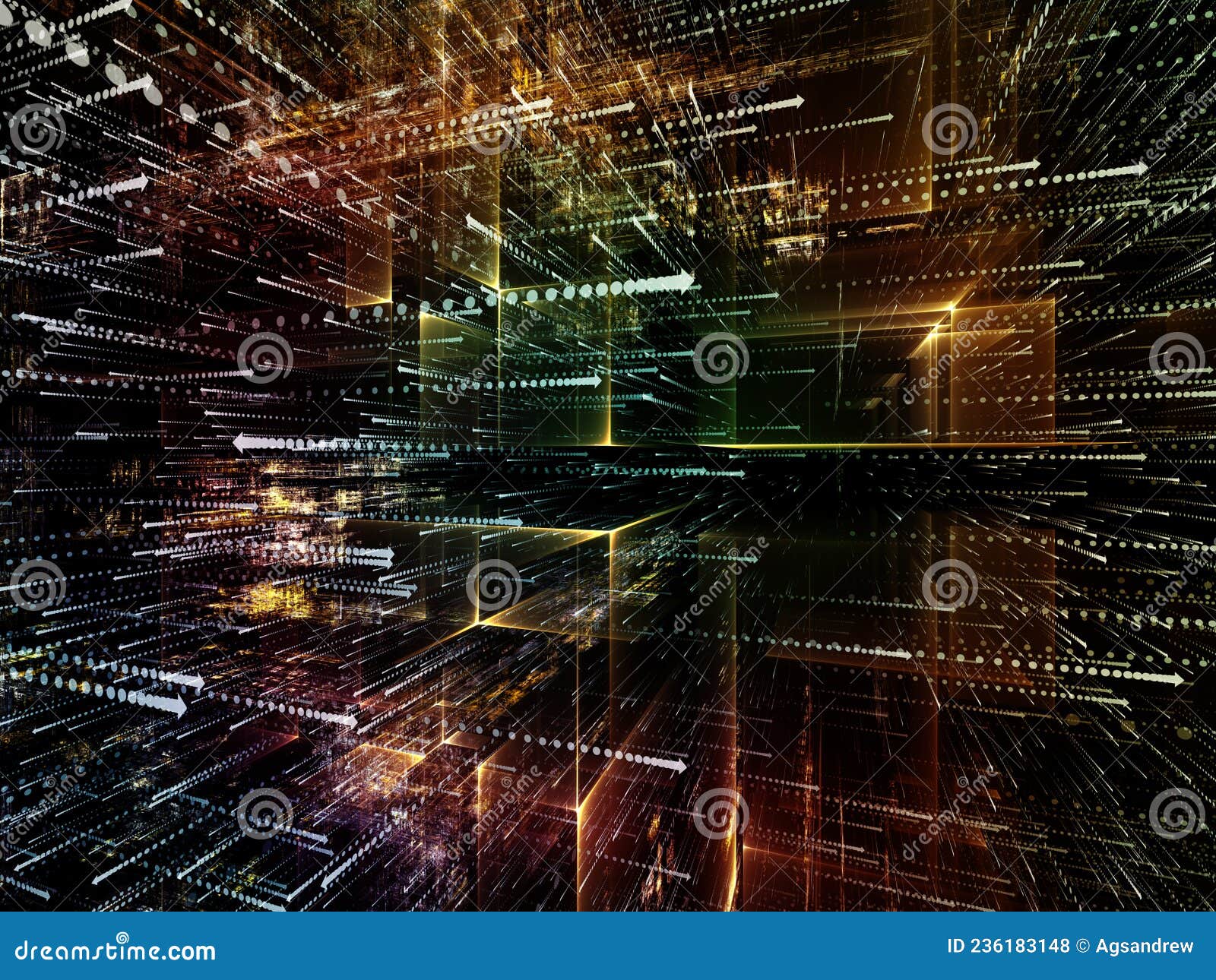 Virtual Digital World stock photo. Image of arrow, information - 236183148