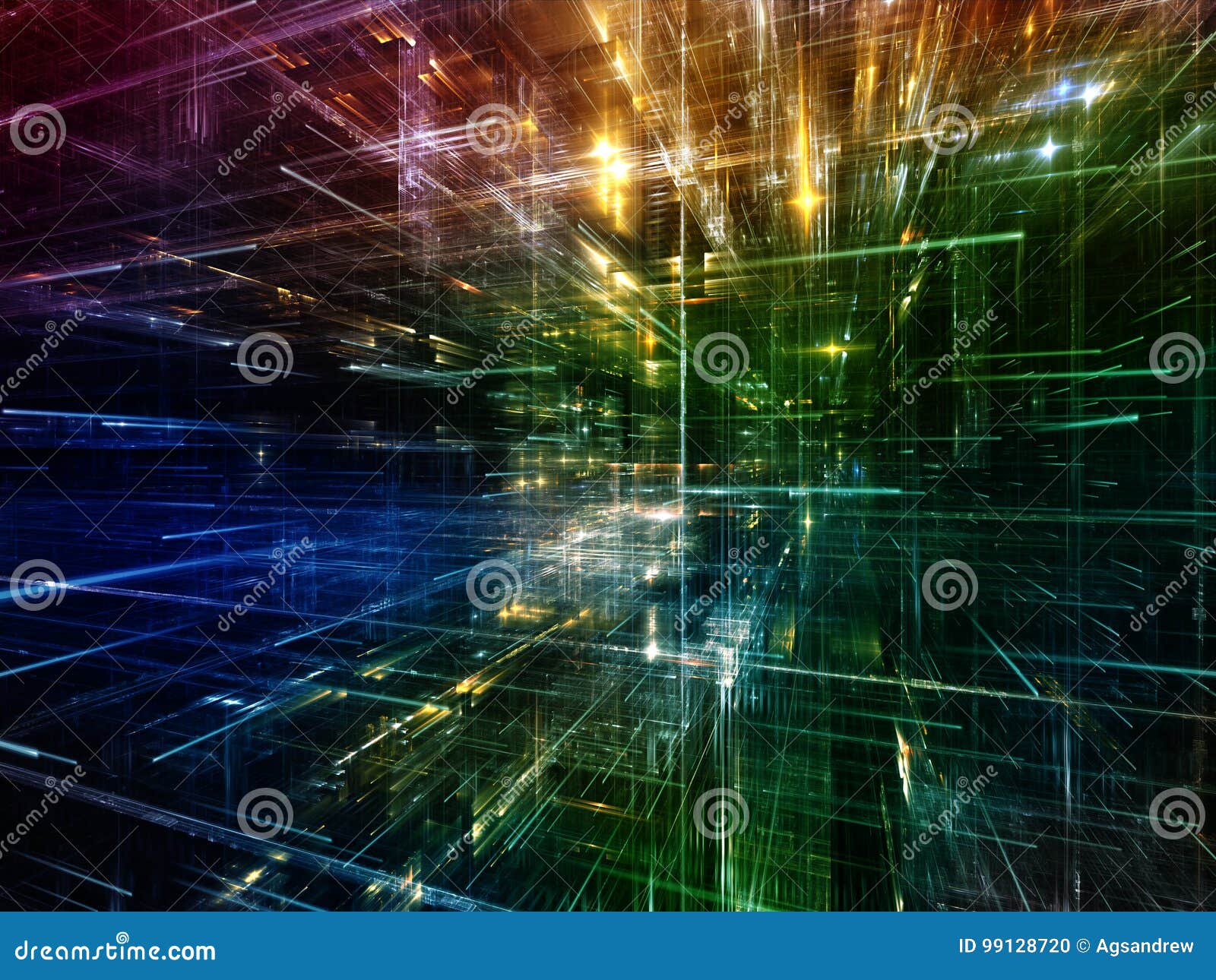 Virtual Digital World stock illustration. Illustration of backdrop ...