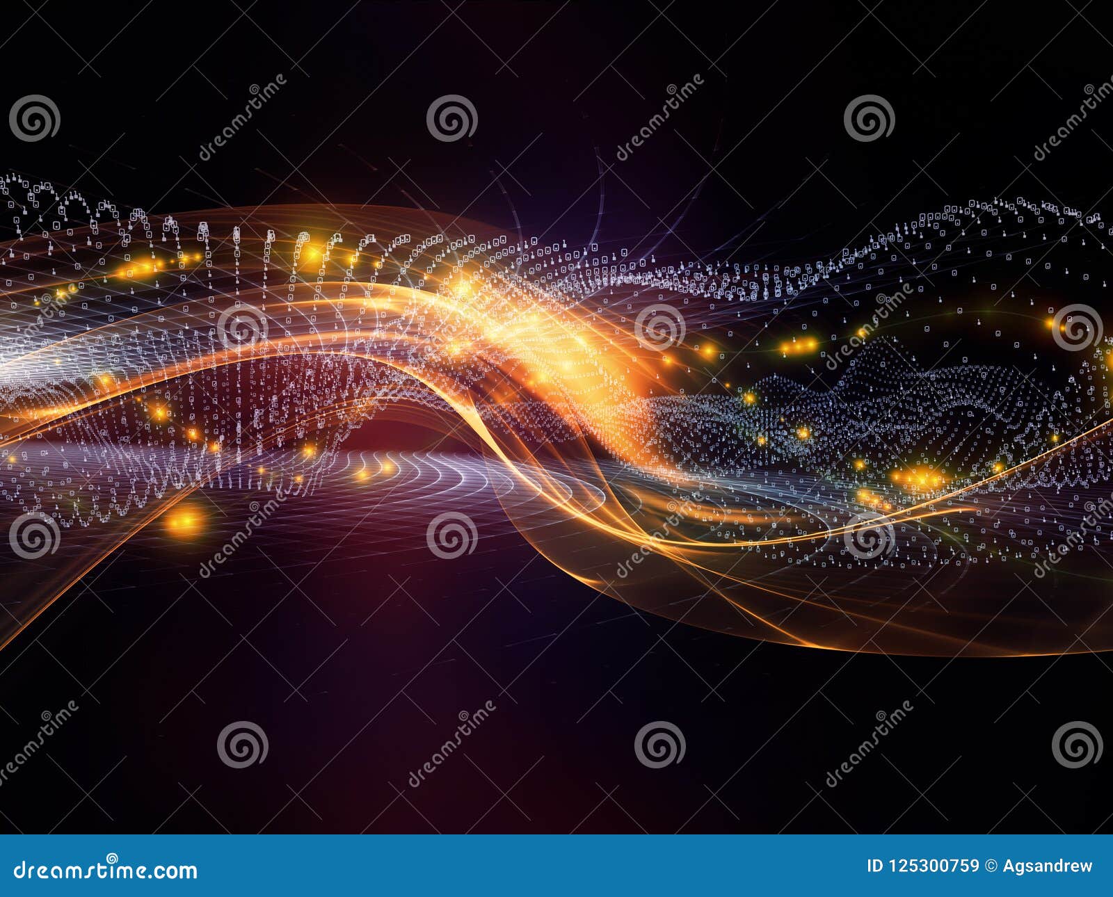 Virtual Digital World stock illustration. Illustration of backdrop ...