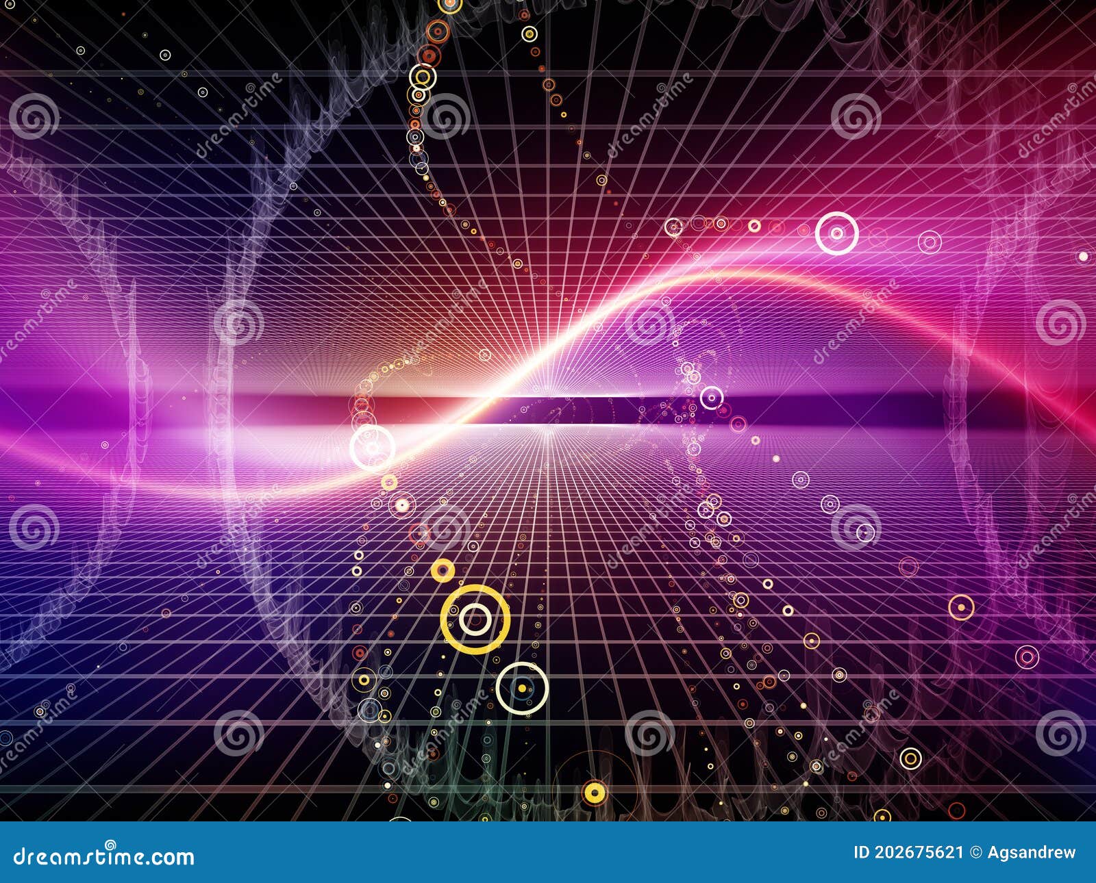 Virtual Dimension stock illustration. Illustration of rendering - 202675621