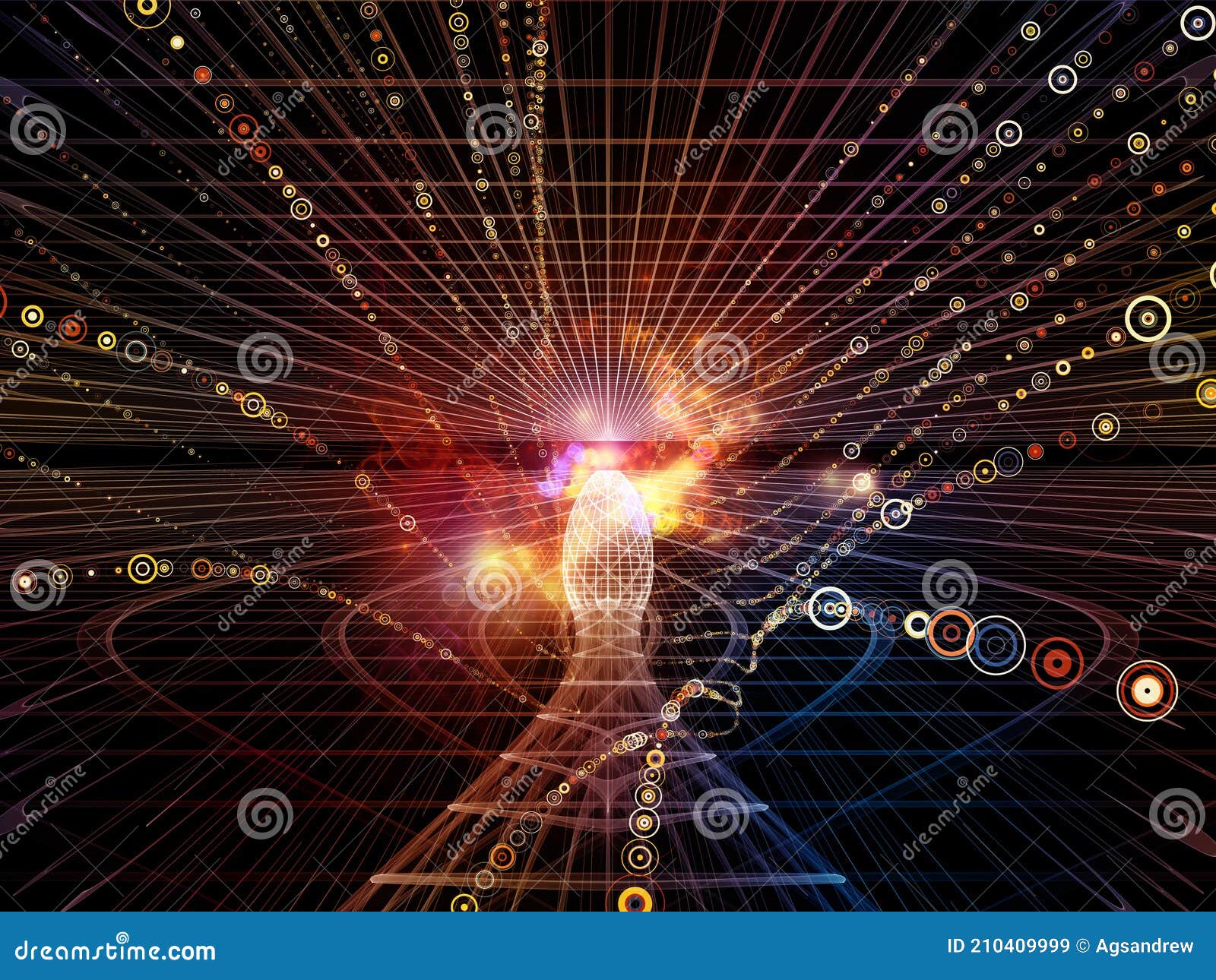 Virtual Dimension stock illustration. Illustration of rendering - 210409999