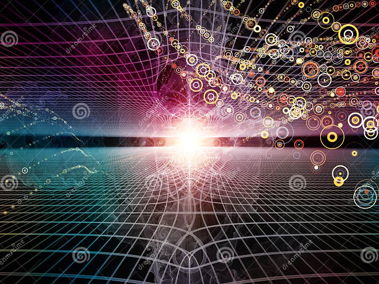 Virtual Dimension stock illustration. Illustration of math - 215090839