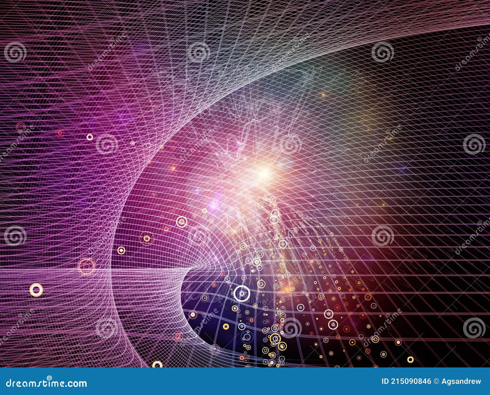 Virtual Dimension stock illustration. Illustration of education - 215090846