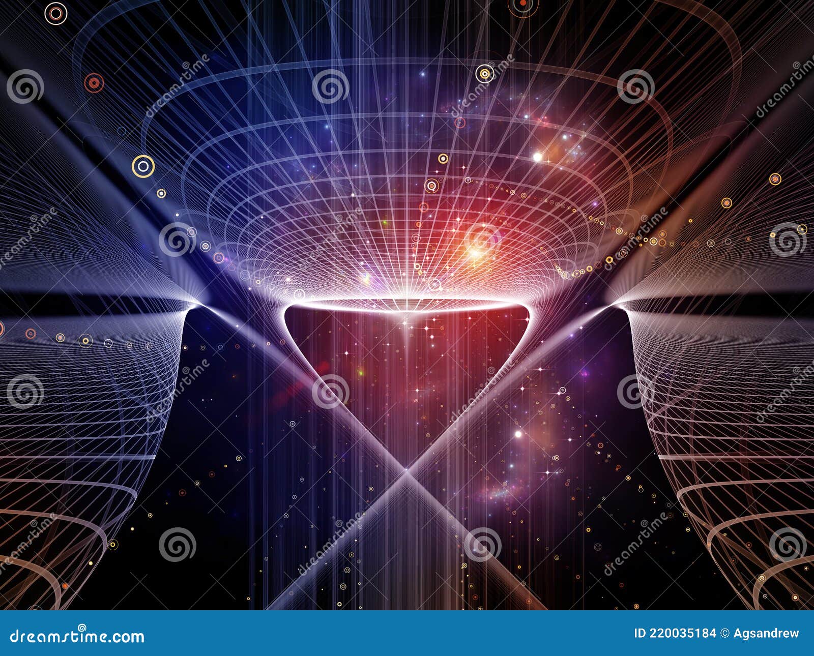Virtual Dimension stock illustration. Illustration of space - 220035184