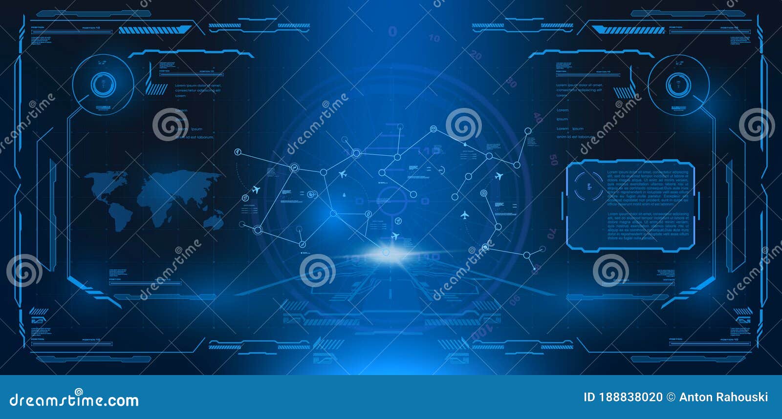 Virtual Display For Video Games. Futuristic Virtual Helmet With 4D ...