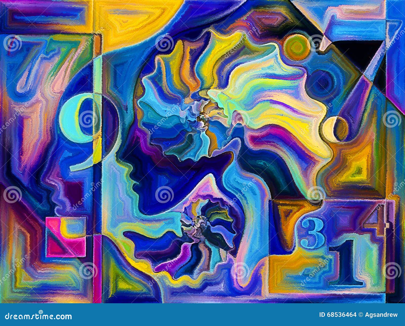 Virtual Division stock photo. Image of colorful, nose - 68536464