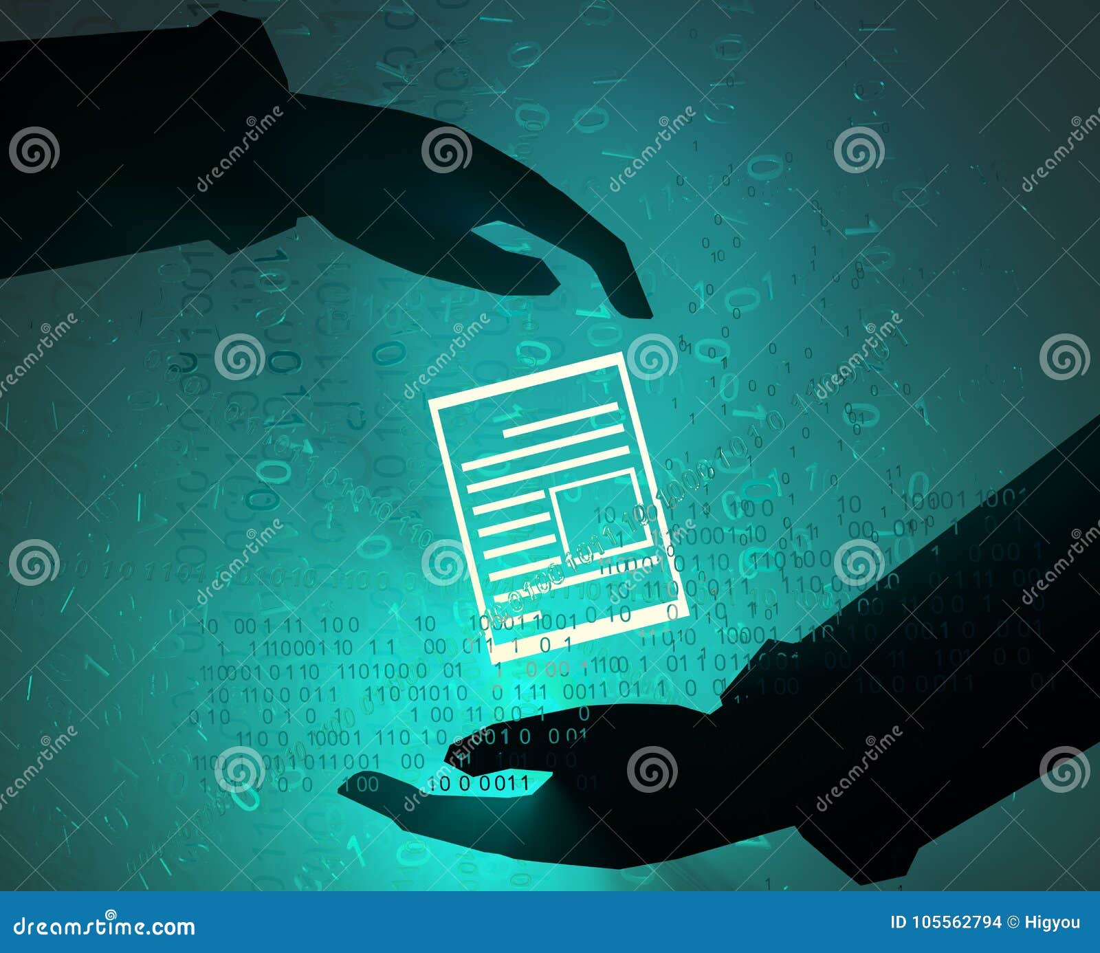 Virtual Document Pass stock illustration. Illustration of ominous ...