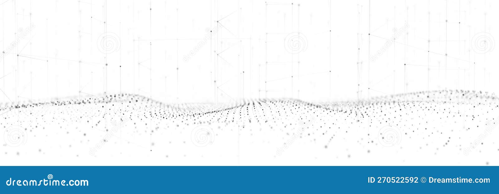 Virtual Dynamic Digital Wave in Cyberspace. Binary Code Data Flow ...