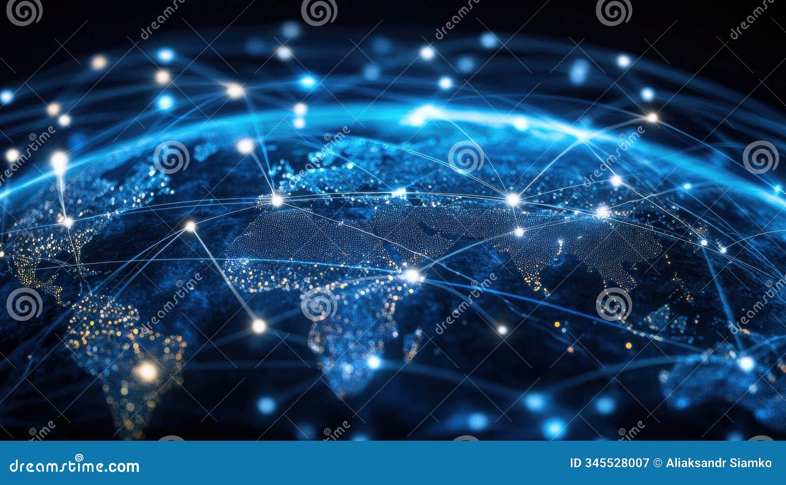 Virtual Events Connecting People Across Time Zones Stock Illustration ...