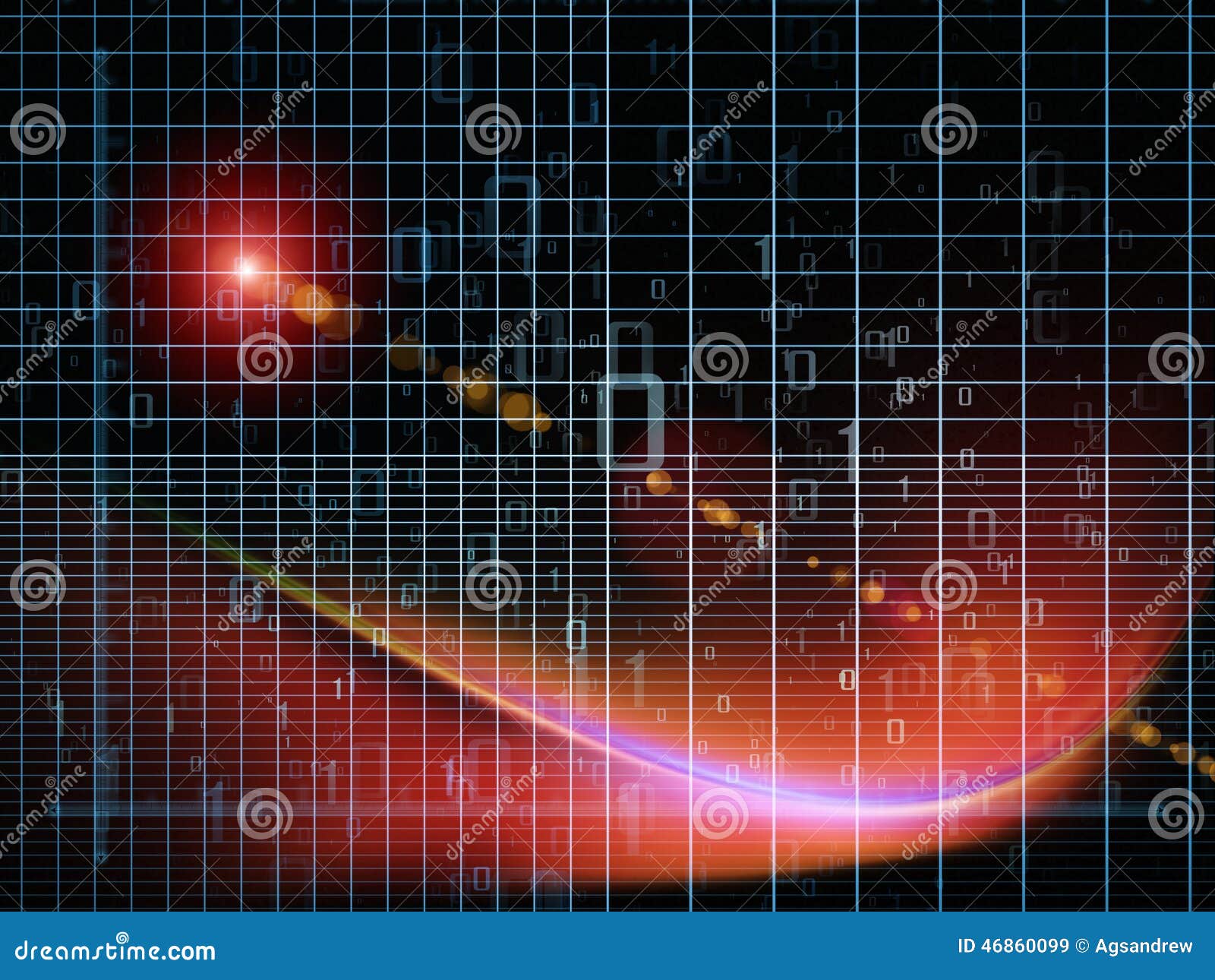 Virtual Geometry stock illustration. Illustration of code - 46860099