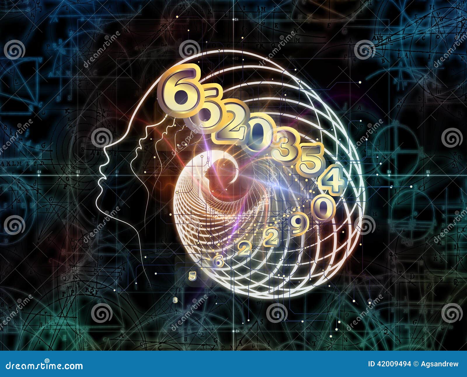 Virtual Geometry stock photo. Image of element, knowledge - 42009494