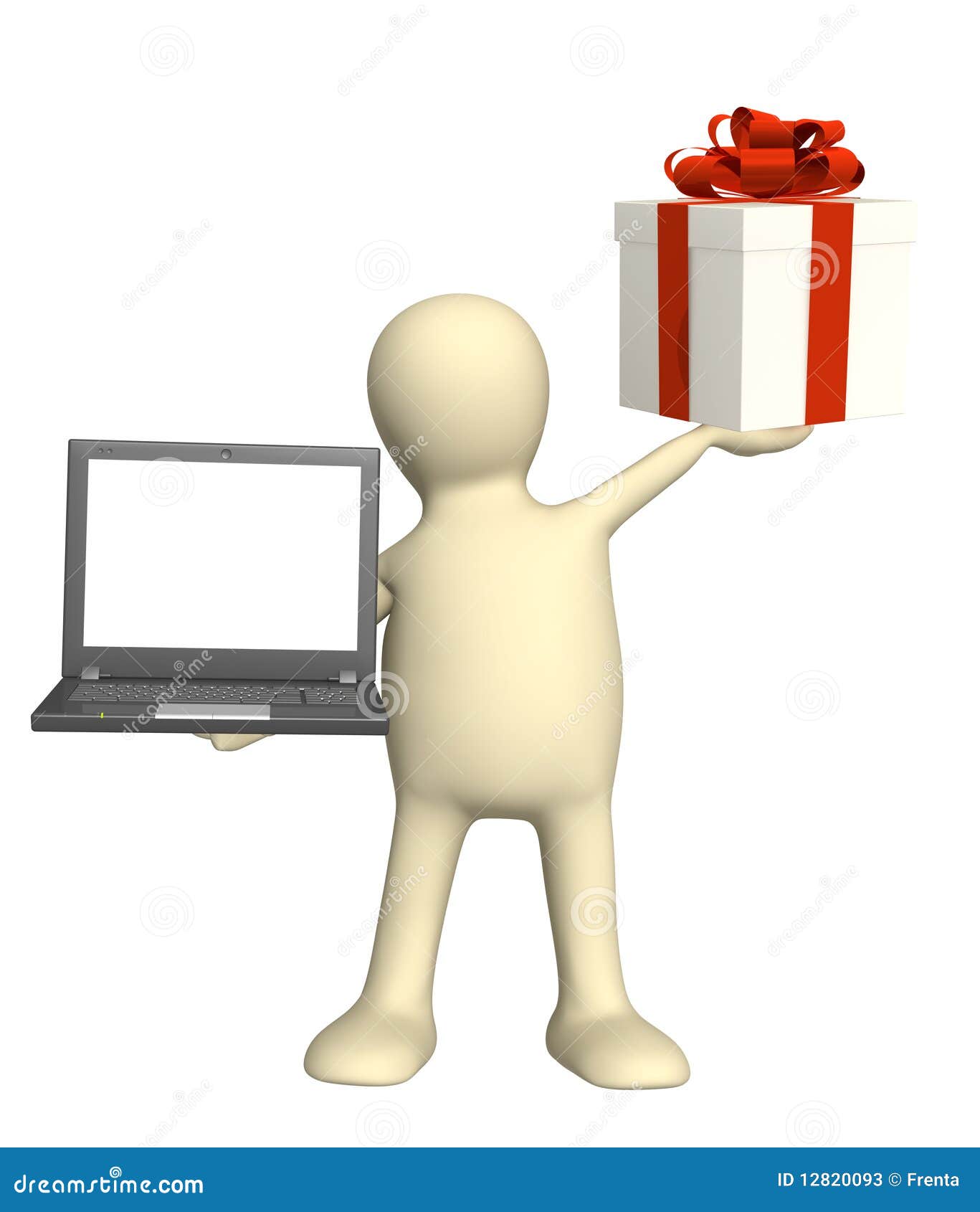 Virtual gift stock illustration. Illustration of concept - 12820093